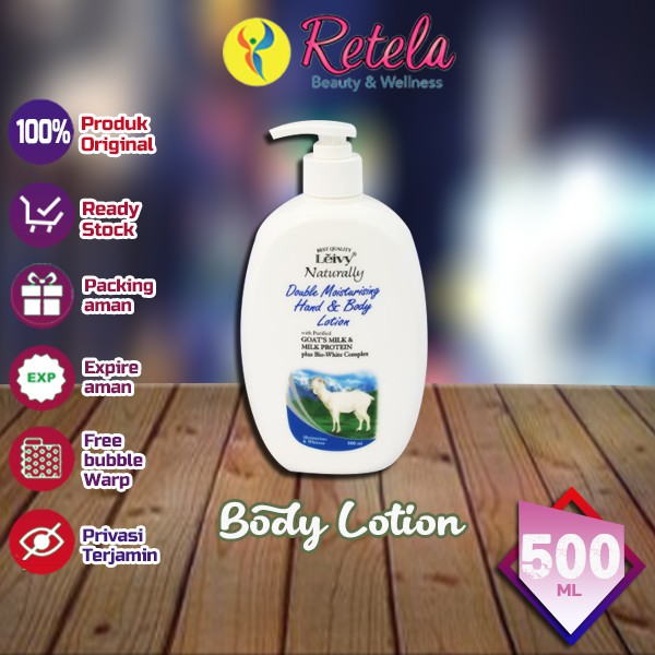 Jual Leivy Naturally Double Moisturizer Hand & Body Lotion 500Ml ...