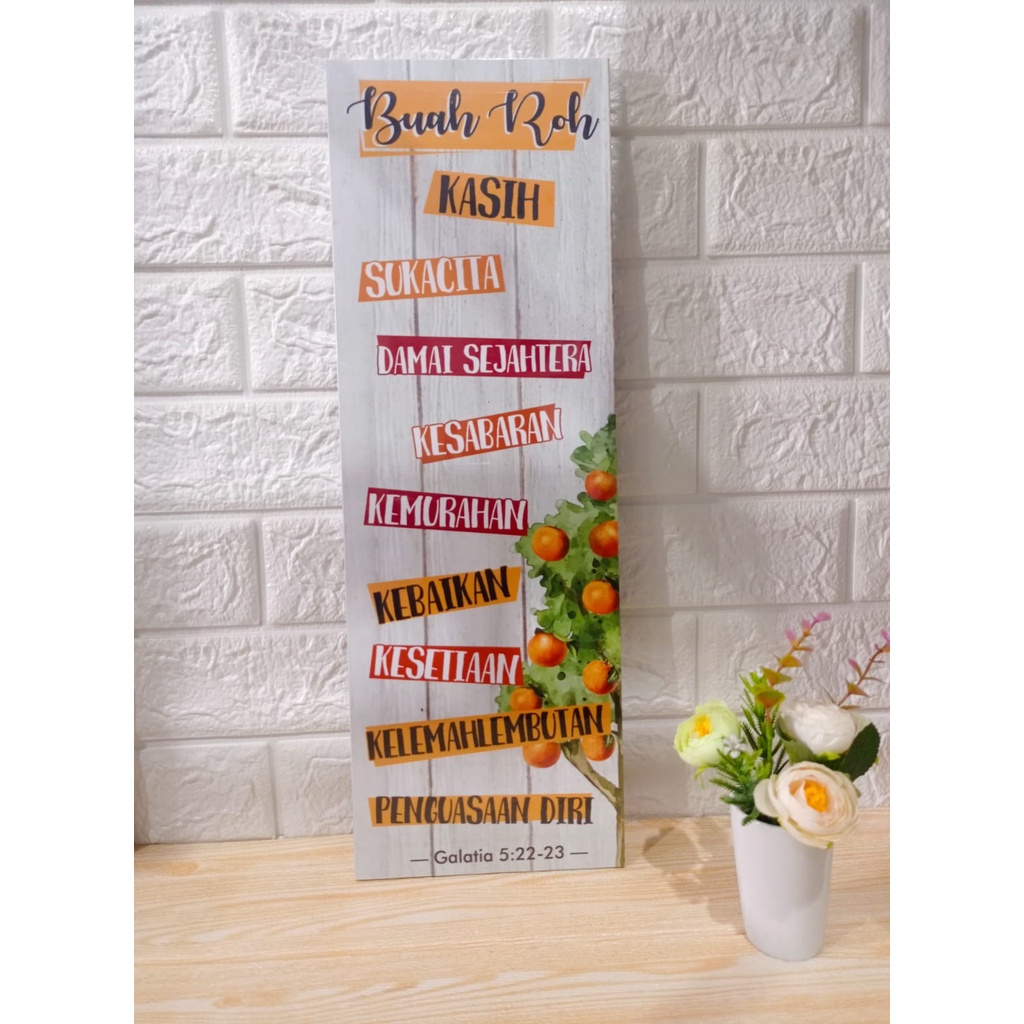 Jual HIASAN DINDING ROHANI BUAH ROH (17CMX50CM) | Shopee Indonesia