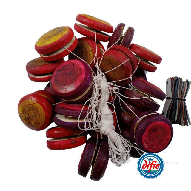 Jual Yoyo kayu isi 20 pcs | yo-yo kayu mainan tradisional unik jadul ...