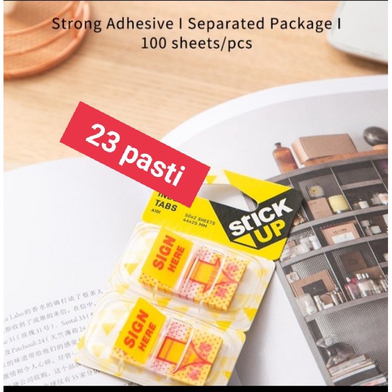 Jual memo index . signature index tab Deli A101/sticky note | Shopee ...