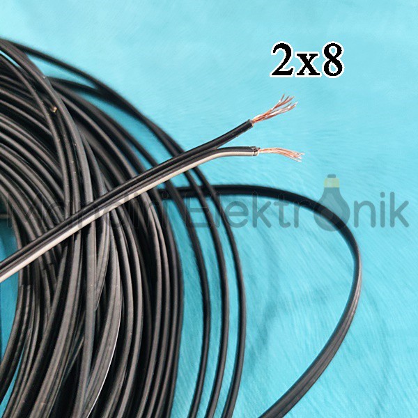 Jual Kabel Listrik NYZ 2x8 - Kabel Serabut Isi 2 2x8 - Kabel Listrik Hitam Putih Isi 2 | Shopee ...