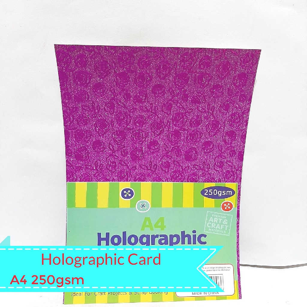 Jual Kertas Holographic Card Glitter Paper A4 250gsm | Shopee Indonesia
