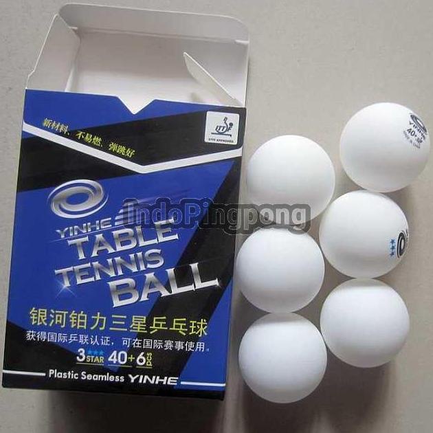 Jual Yinhe 3-Star Poly Balls 40+ Seamless ~ Bola Plastik Pingpong | Shopee Indonesia