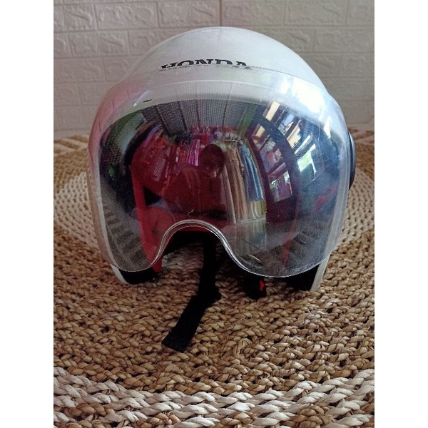 Jual Helm Scoopy Honda Putih (Second) | Shopee Indonesia