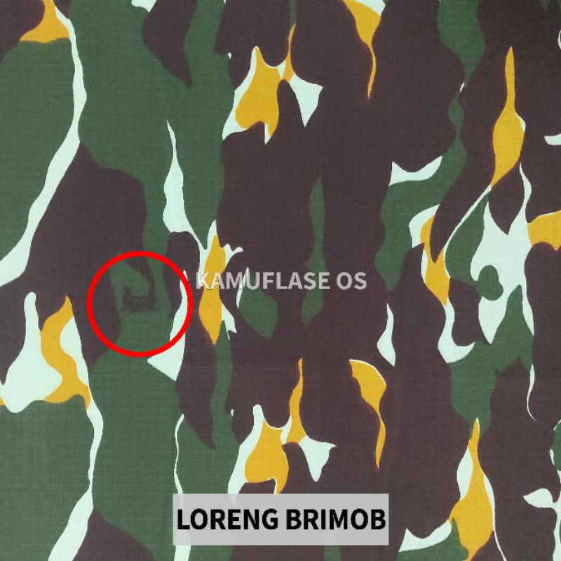 Jual Kain loreng brimob bahan Ripstop tr | Shopee Indonesia