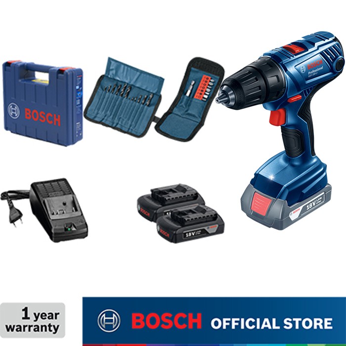 Jual Bosch Cordless Drill Screwdriver with Acc / Bor Obeng Baterai ...