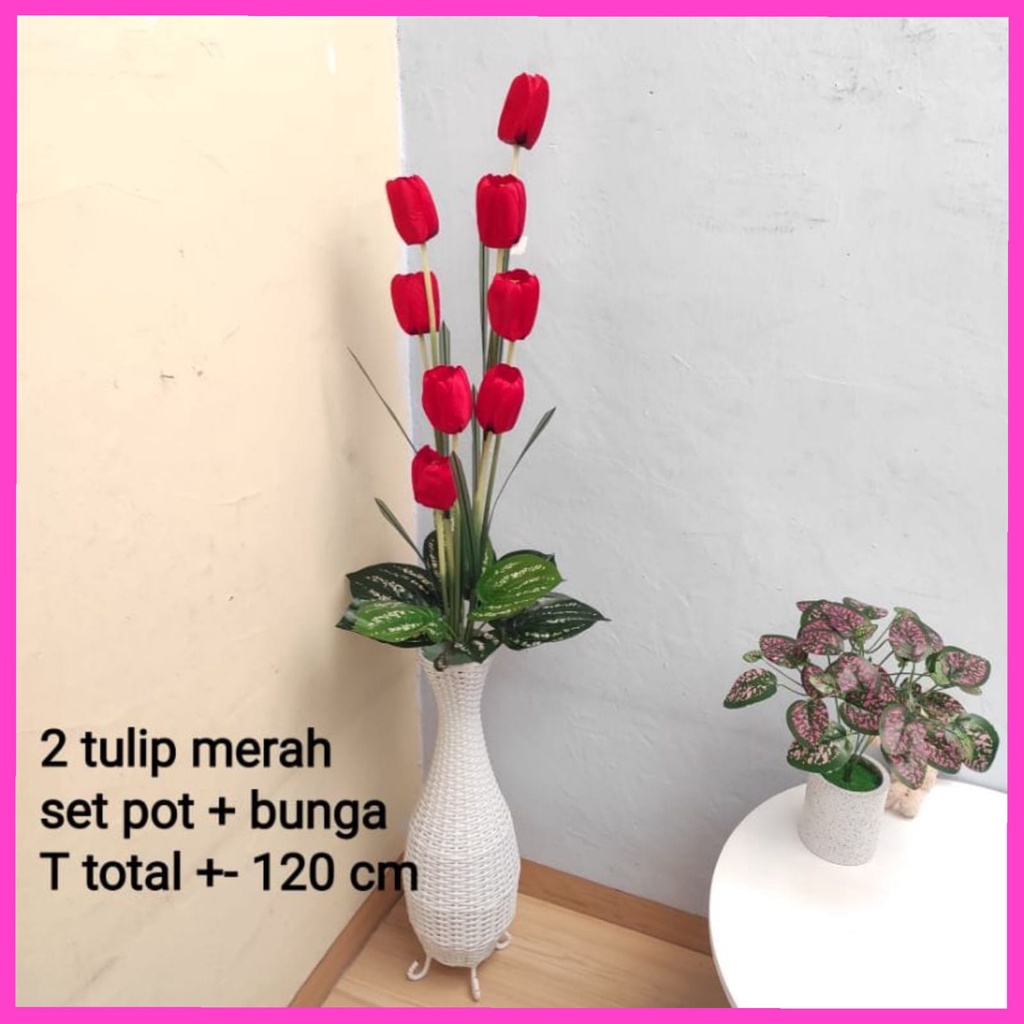 Jual Tanaman Bunga Hias Plastik Besar / Bunga Artificial Dekorasi ...