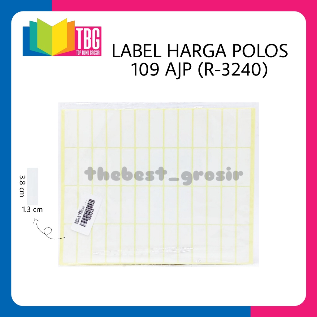 Jual 1 PACK KECIL (7 LEMBAR) LABEL POLOS AJP / STICKER LABEL / SELF ...