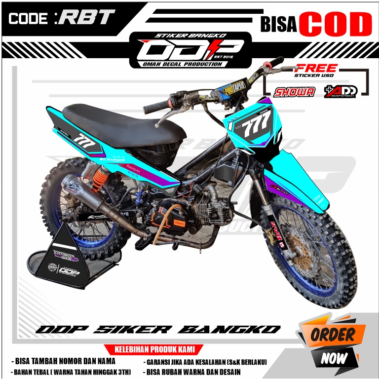 Jual decal TRAIL RBT full body dekal stiker striping TRAIL RBT TERBARU ...