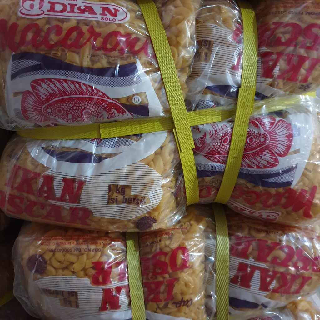 Jual [Bal] Makaroni Mentah Cap Ikan Oscar Dian Solo 10 pack x 1 kg ...