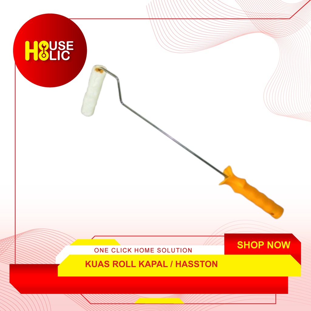 Jual Kuas Rol Kapal + Stang 4" Inch / Kuas Roll Kapal 4 Inci Hasston ...