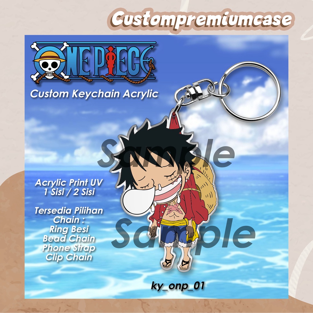 Jual Ganci Custom Desain Anime One Piece Karakter Kartun / Gantungan ...