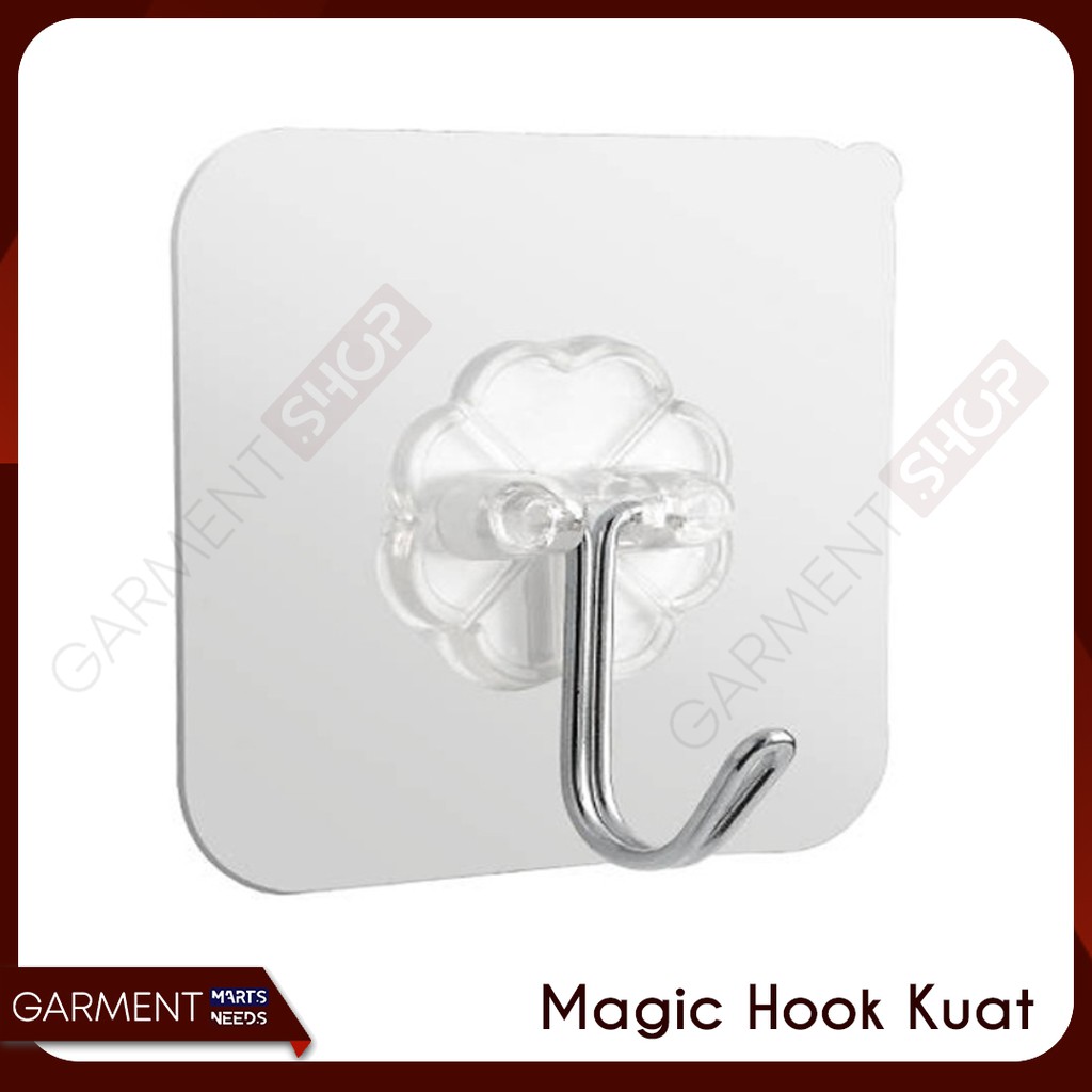 Jual Gantungan Tempel Kaca Dinding Keramik Mebel Magic Hook Transparan ...