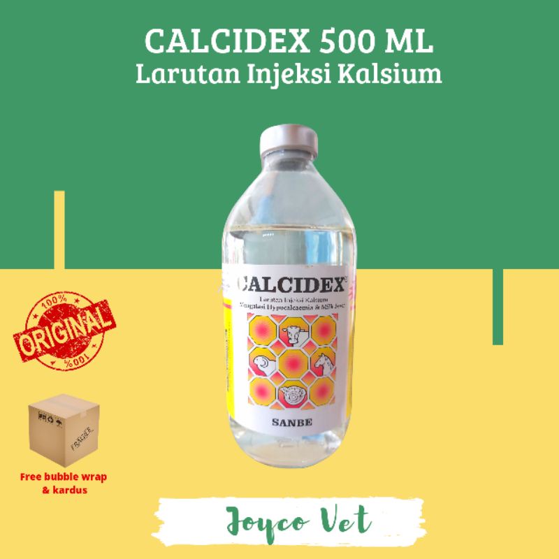 Jual Calcidex Sanbe 500 ml - Larutan Injeksi Kalsium Hewan Ternak Sapi ...