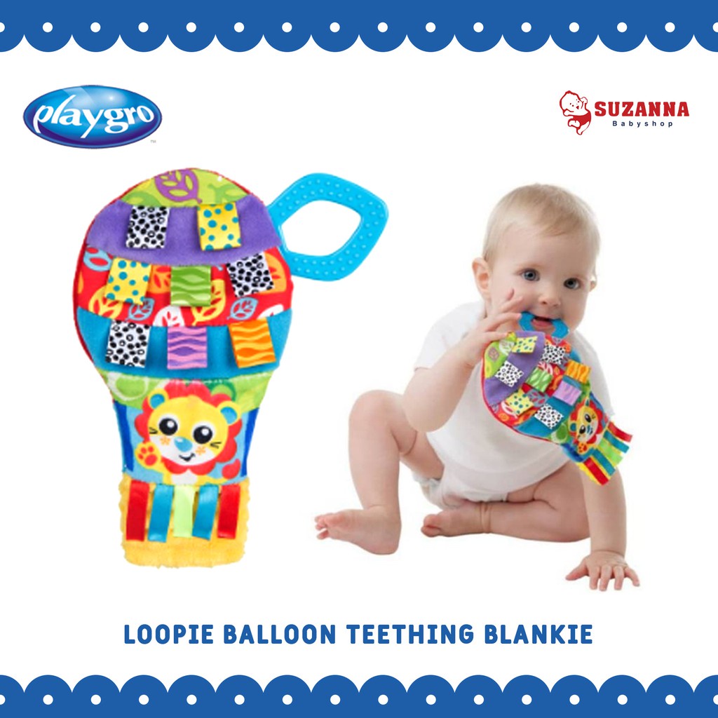 Jual Playgro 12433Oss -- Loopy Ballon Teething Blankie || (Mainan ...