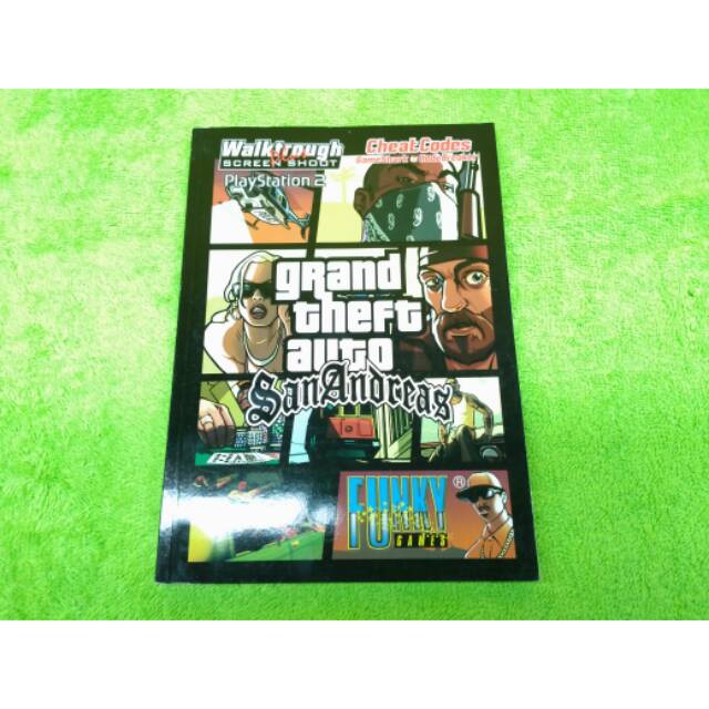 Jual Buku Panduan GTA San Andreas Walktrought Cheat PS2 GTA SA PS 2 ...