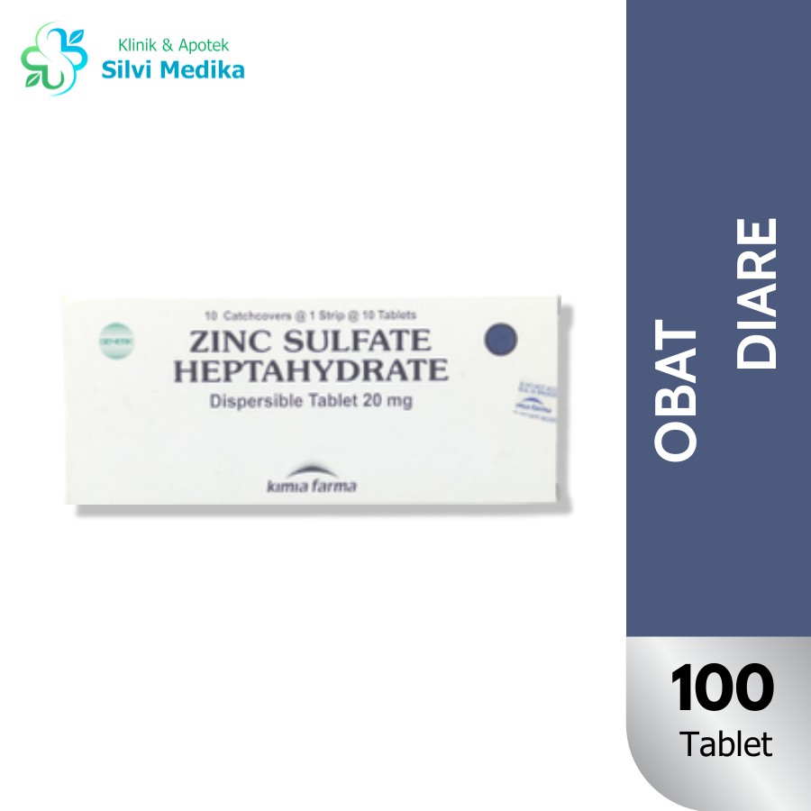 Jual Zinc Sulfate Heptahydrate Tablet (Obat Diare) PERBOX | Shopee ...