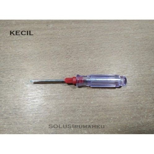 Jual Obeng Bolak Balik Transparan Kecil / Obeng 2 Way 2-in-1 / Kembang ...