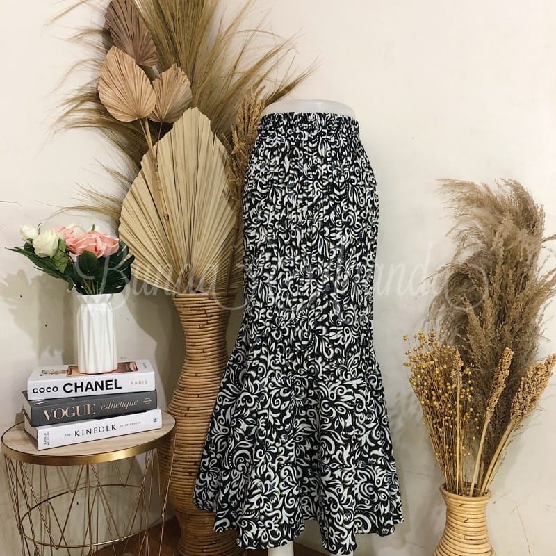 Jual Gallery batik - Rok duyung plisket batik motif cacing silver ...