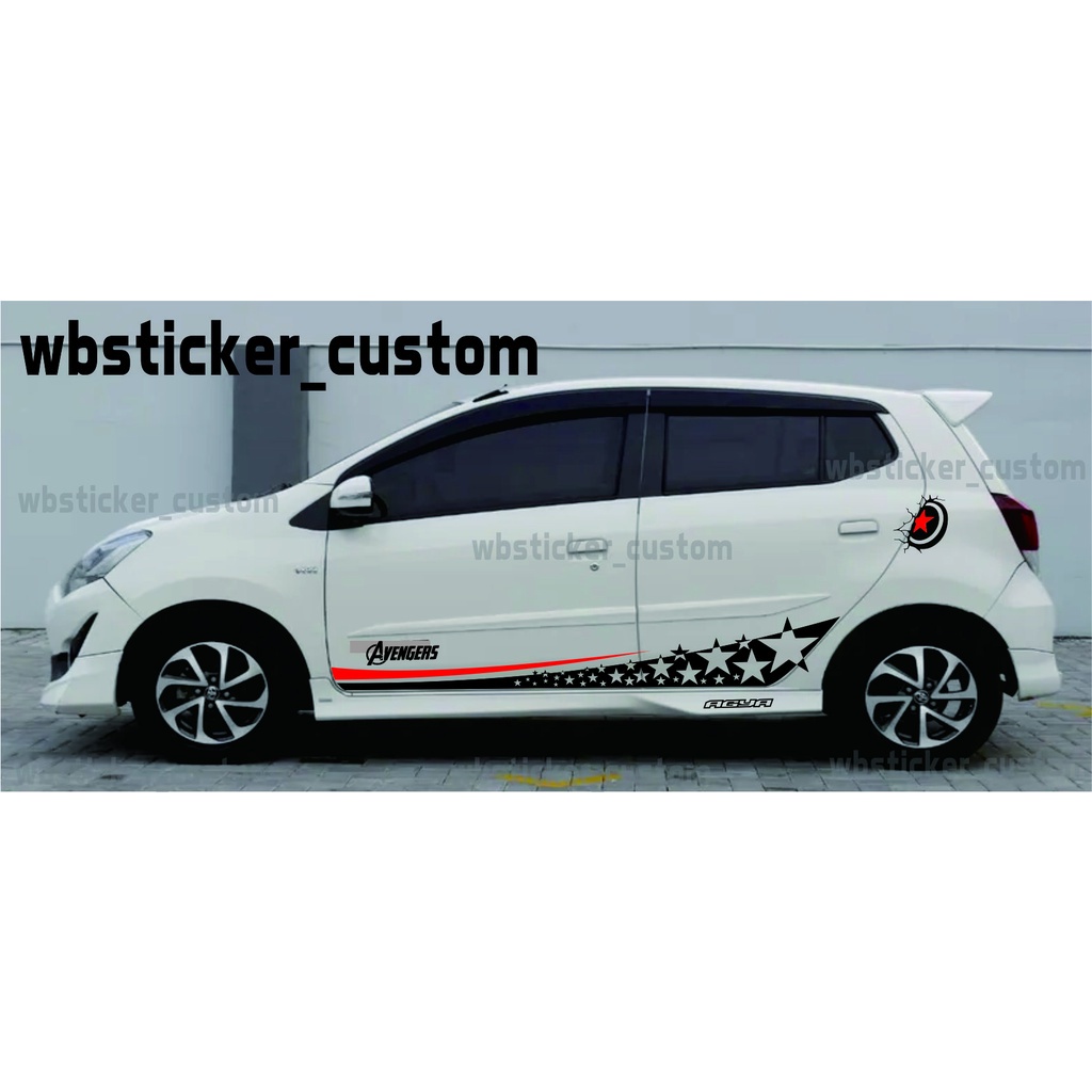 Jual Stiker mobil honda brio cutting sticker list mobil brio agya ayla ...