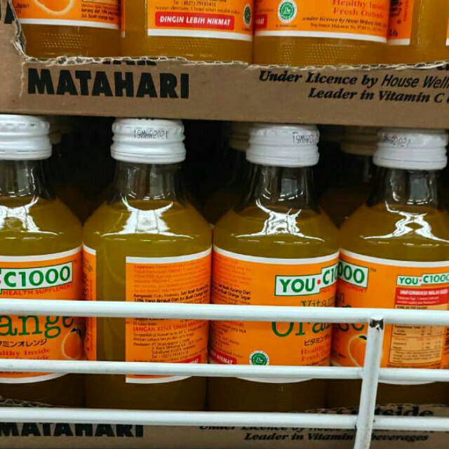 Jual You C1000 orange (botol kaca) | Shopee Indonesia