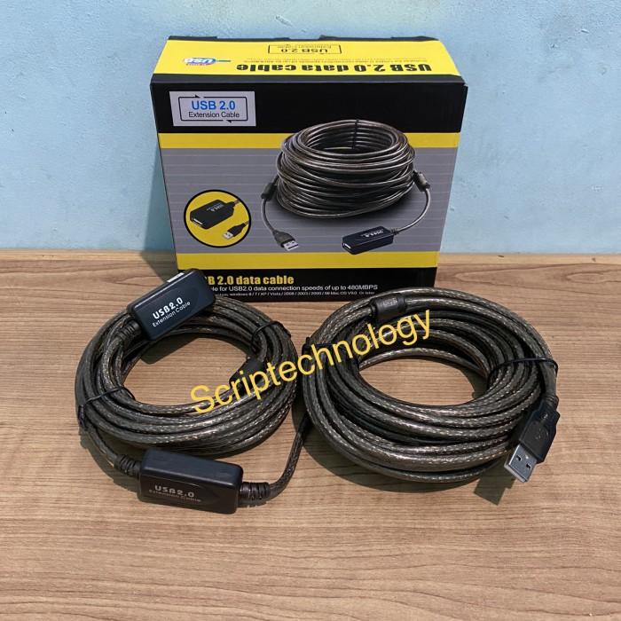 Jual Kabel Usb 2.0 Extension Active 15M Perpanjangan Usb 15 Meter Aktif Xbt | Shopee Indonesia