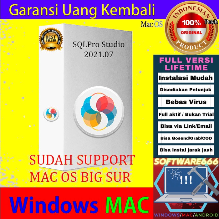 Jual Software Manajemen Bais Data: SQLPro Studio 2021 [Mac] | Shopee Indonesia
