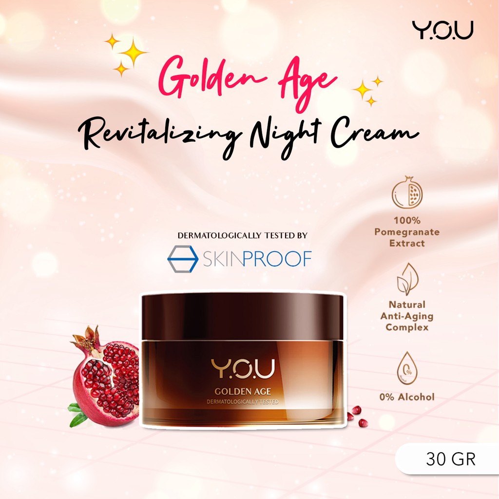 Jual YOU Golden Age Revitalizing Night Cream 30g | Shopee Indonesia