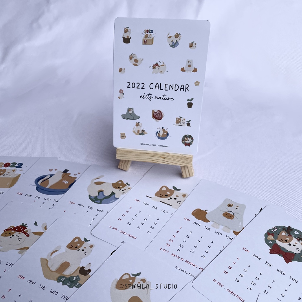 Jual Kalender 2022 Kucing | 2022 Cat Calendar | Ebit's Nature - Semula ...
