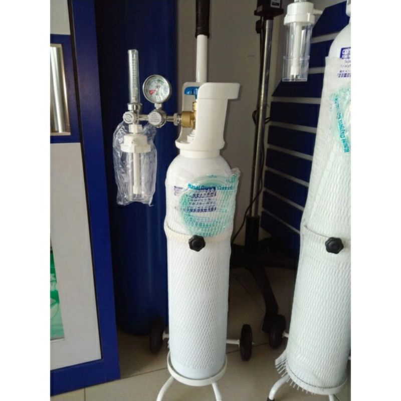 Jual (Instant) Tabung Oksigen Lengkap 1m3 (siap pakai) / Tabung Oksigen Kesehatan | Shopee Indonesia
