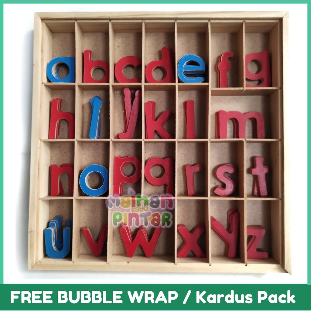 Jual Moveable Alphabet Large / Montessori / Mainan Edukasi Anak ...