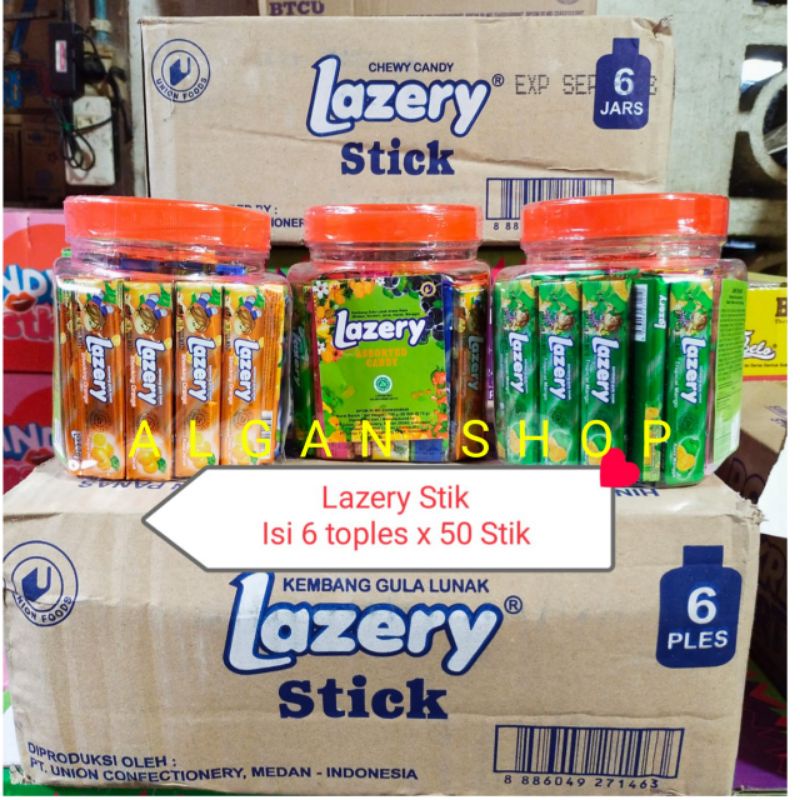 Jual Permen Lazery Stik 1 Toples 50 Pcs Hot Hot Pop Candy Kembang Gula ...
