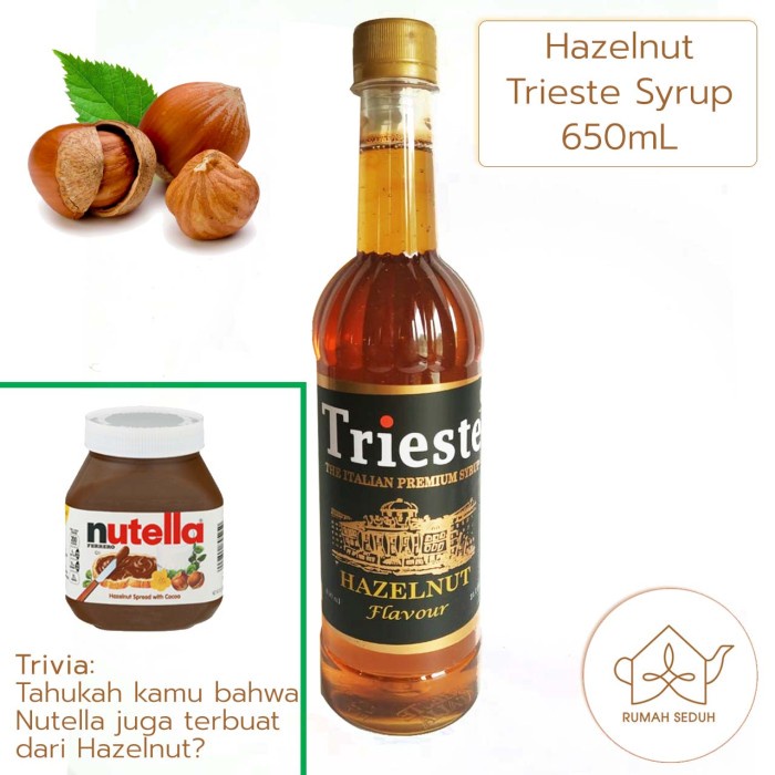 Jual 650 mL Hazelnut Sirup merk Trieste Syrup Original | Shopee Indonesia