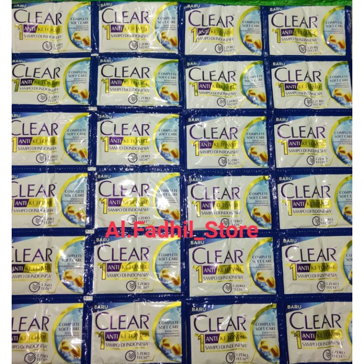 Jual Shampo Clear Sachet 1 Renceng Isi 12 Sachet | Shopee Indonesia