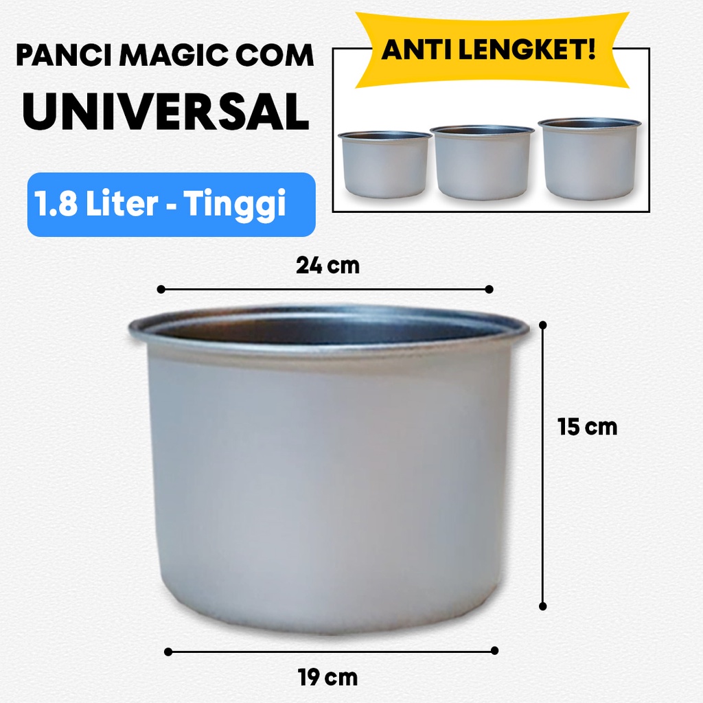 Jual PANCI TEFLON RICE COOKER MAGIC COM 1,2 1,8 LITER RENDAH PENDEK ...