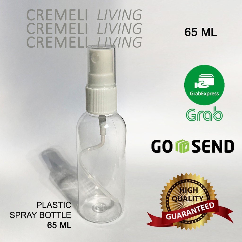 Jual Botol Spray Plastik 65ml Tutup Putih Botol bening sprayer ...