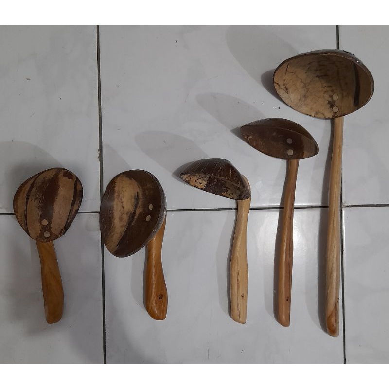 Jual entong nasi, cetakan nasi, irus/erus batok kelapa | Shopee Indonesia