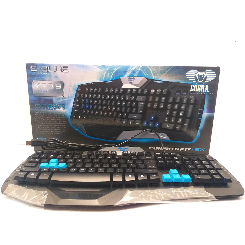 Jual Keyboard Gaming E-BLUE COMBATAN K739 | Shopee Indonesia