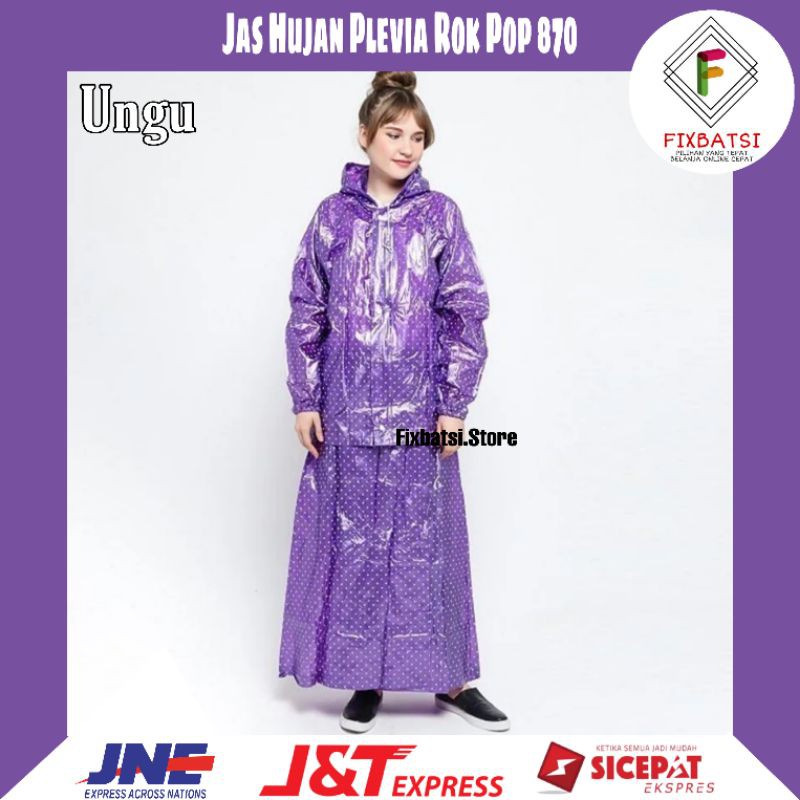 Jual JAS MANTEL HUJAN UJAN PLEVIA POP 870 STELAN SETELAN ROK BAJU ...