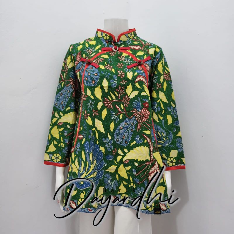 Jual BATIK DAYARDHI baju batik wanita blus batik tiga negeri merah ...