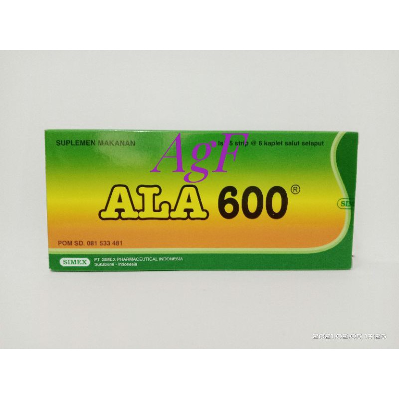 Jual ALA 600 Caplet isi 30 (Simex) | Shopee Indonesia