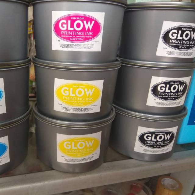 Jual Tinta Offset Printing GLOW ukuran 1 kg - BLACK | Shopee Indonesia