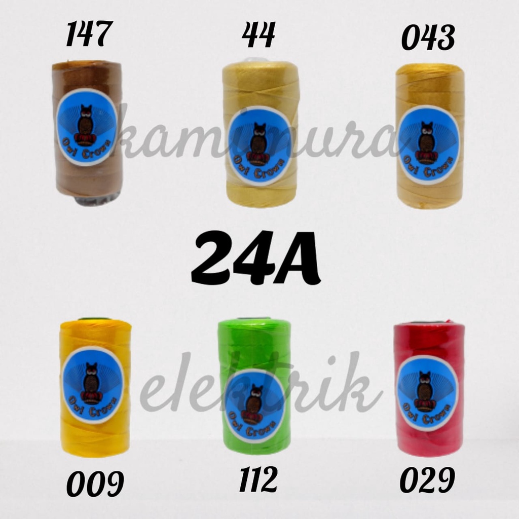Jual Benang Nylon Owl Crown Benang Nilon 24A 300 yard | Shopee Indonesia