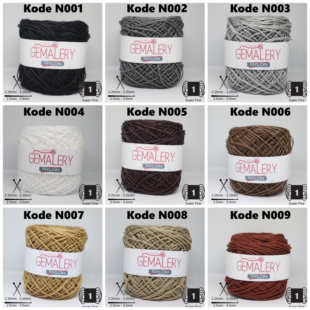 Jual Benang Rajut Nylon / Nilon / D27 - part 1 | Shopee Indonesia