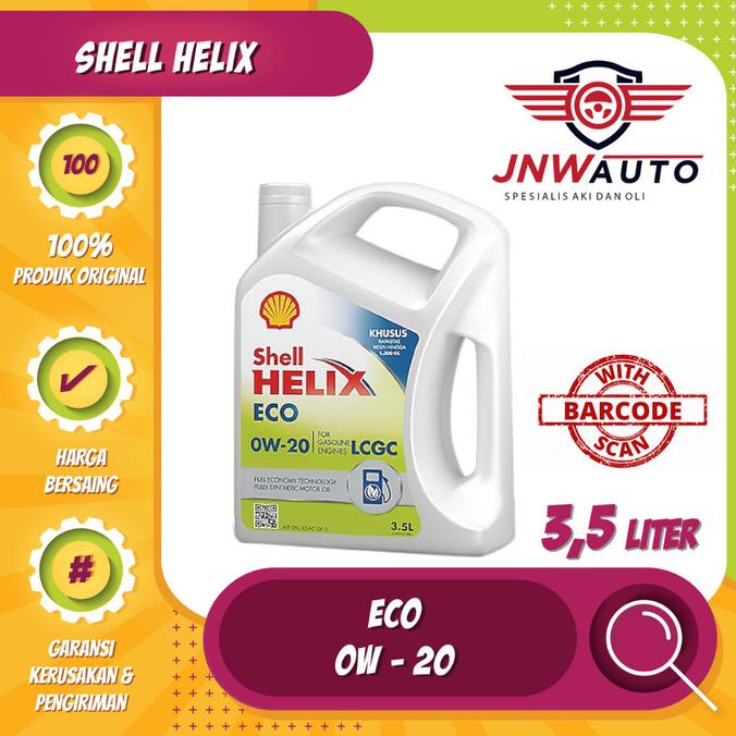 Jual Shell Helix Eco 0W-20 - 3.5 Liter Oli Mesin Mobil Lcgc | Shopee ...