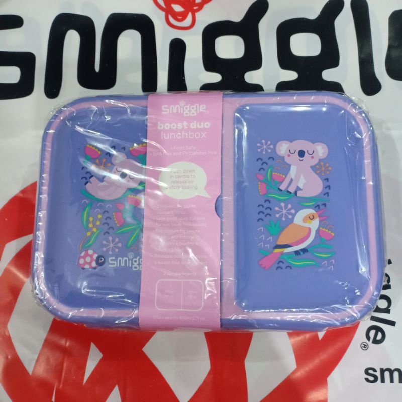 Jual Smiggle Backpack Junior Animalia Purple Koala original | Shopee ...