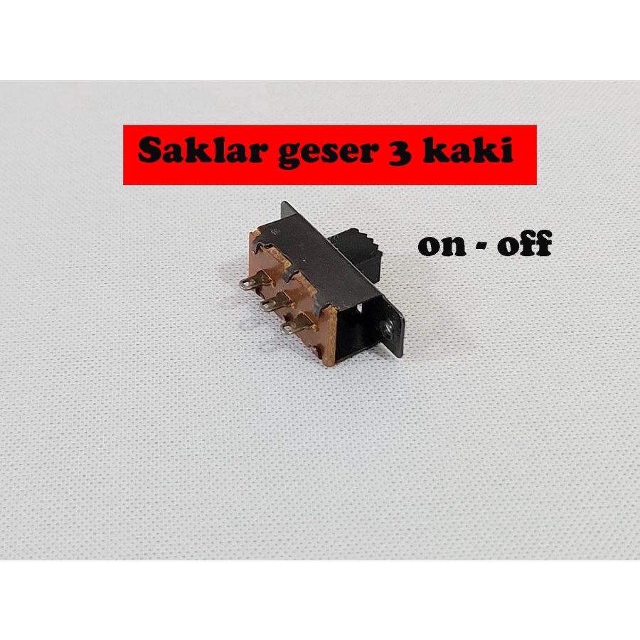 Jual Saklar Switch Geser 3 Pin ( On-Off ) mini 1.5cm sliding 3 pin ...