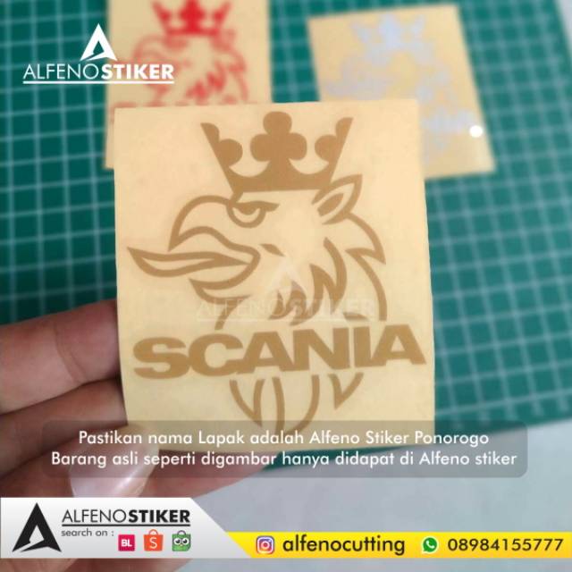 Jual Stiker Logo Scania Mid | Cutting Sticker Bis | Shopee Indonesia