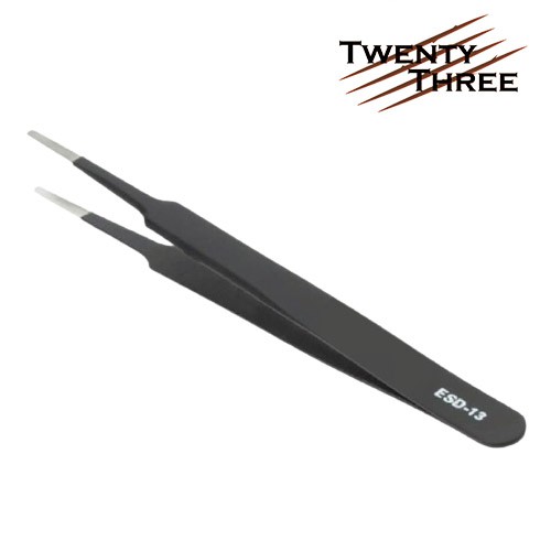 Jual pinset tweezer lurus tumpul ESD-13 ESD13 ESD 13 tweezers mirip VETUS | Shopee Indonesia