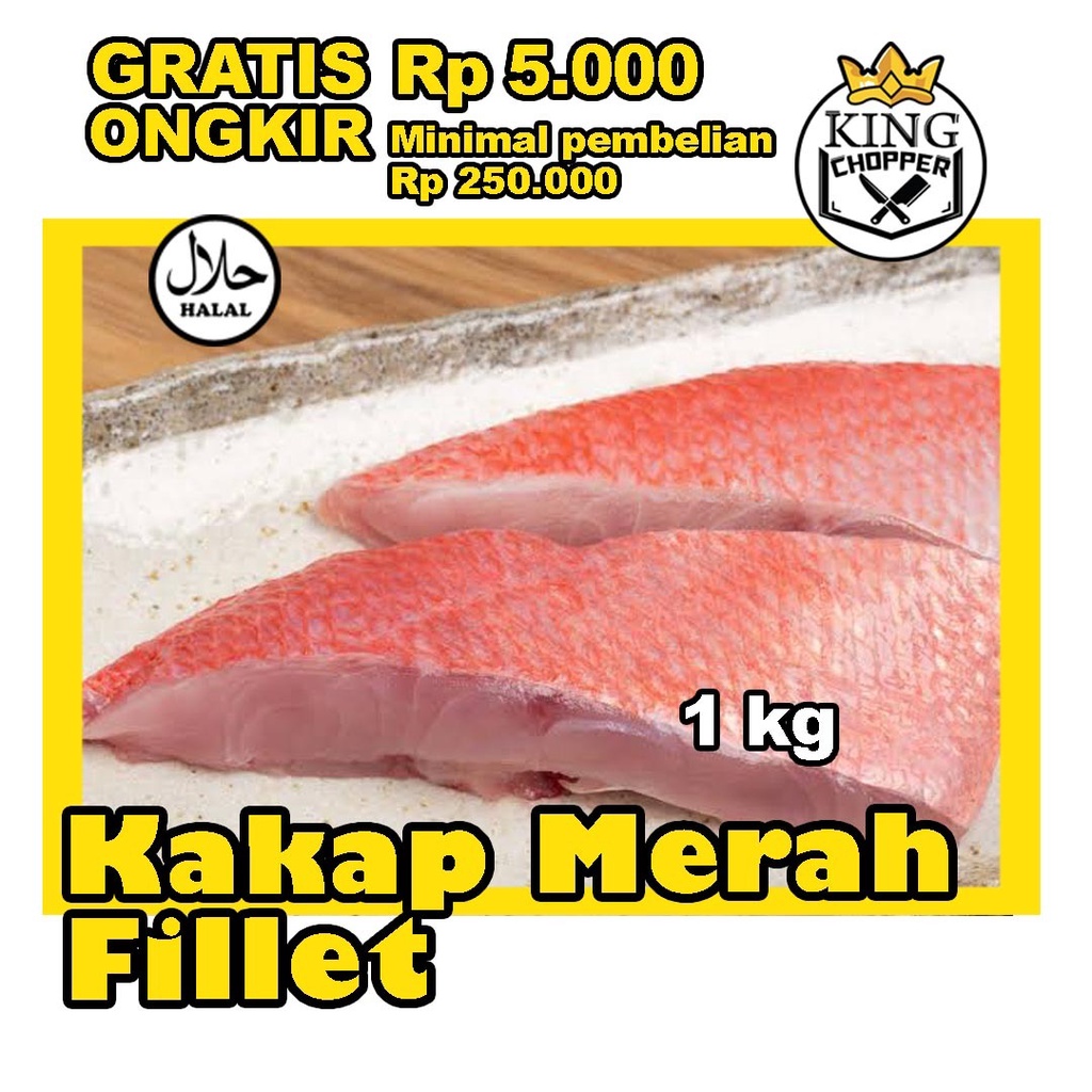 Jual IKAN KAKAP MERAH FILLET FROZEN FRESH SEGAR PUTIH BEKU RED WHITE ...